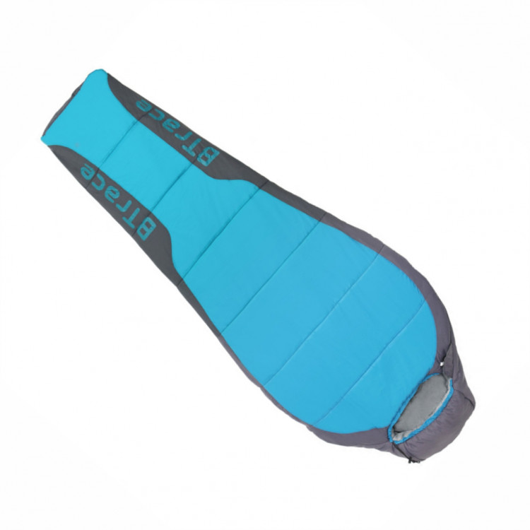 Спальный мешок BTrace Zero L (0, +5) серый / синий